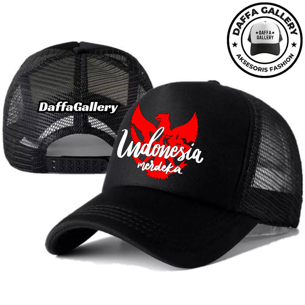 Jual Daffaa Gallery Topi Trucker INDONESIA MERDEKA - Topi Distro GARUDA ...