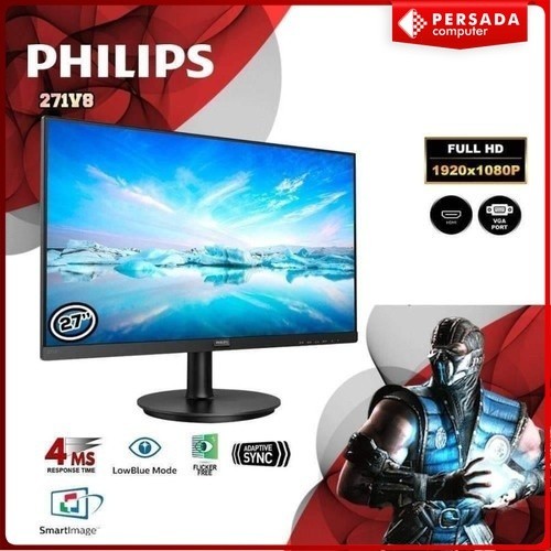 Jual Monitor LED Philips 271V8 27" IPS 1080p 75hz 250cdm VGA HDMI VESA ...