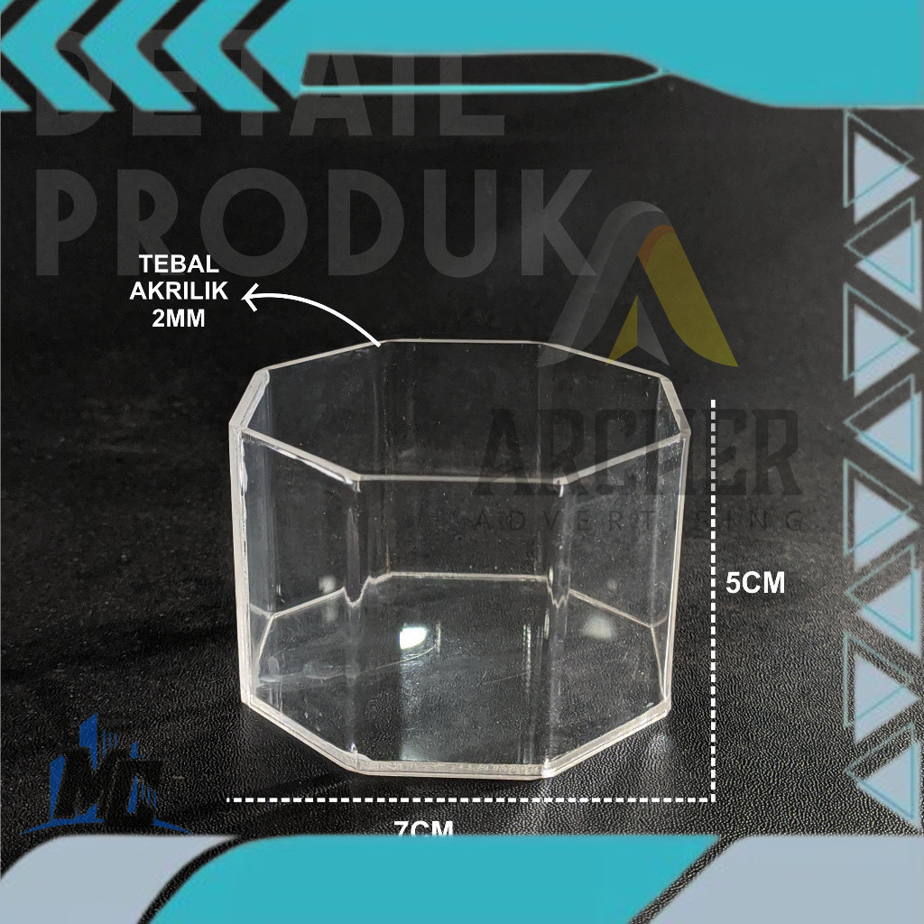 Jual BOX SEGI 8 AKRILIK TANPA TUTUP AKRILIK 2MM | Shopee Indonesia