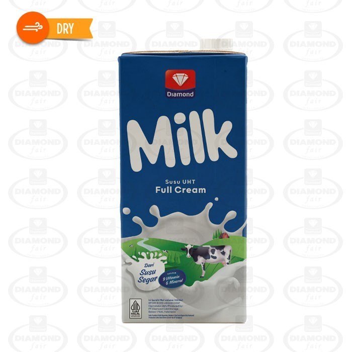 Jual d Diamond Milk UHT Full Cream 1 Lt | Shopee Indonesia