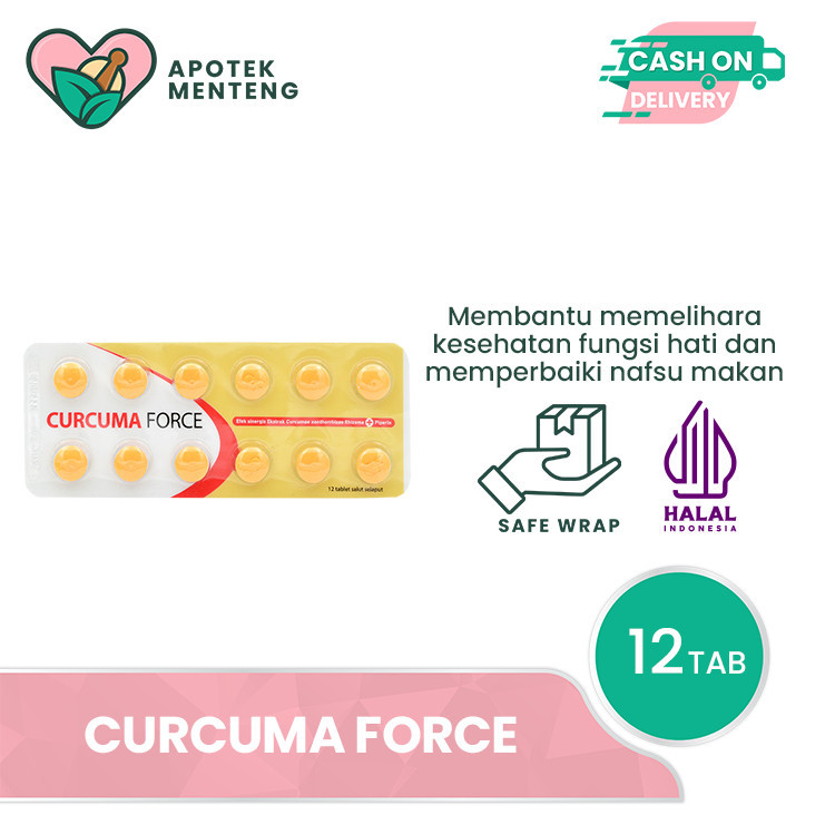 Jual Curcuma Force 12 Tablet - Suplemen Kesehatan Hati dan Nafsu Makan ...