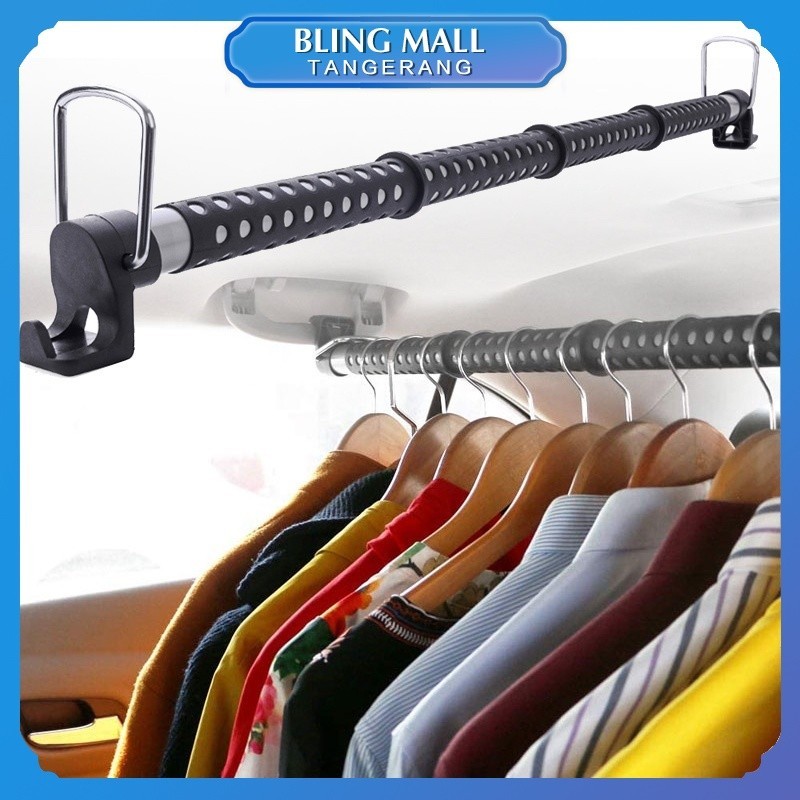 Jual Gantungan Baju Jas Mobil Car Rod Bar Hanger Expandable Universal ...