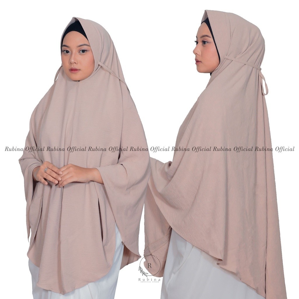 Jual KHIMAR JILBAB JUMBO CRINKLE TALI/HIJAB JUMBO BERGO CRINKLE AIRFLOW PREMIUM | Shopee Indonesia