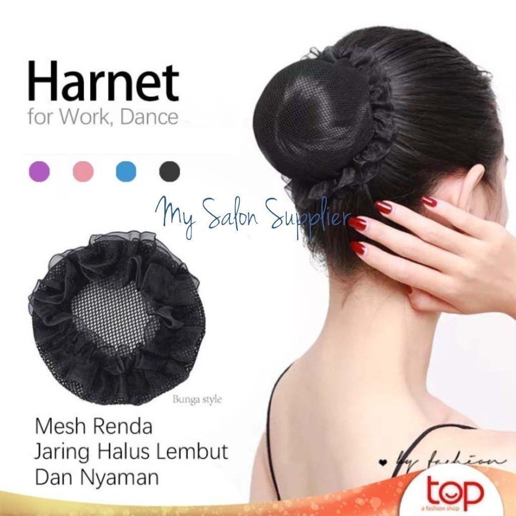 Jual Harnet Rambut Cepol Balet Ballerina Bun / Hairnet / Jaring Mesh ...