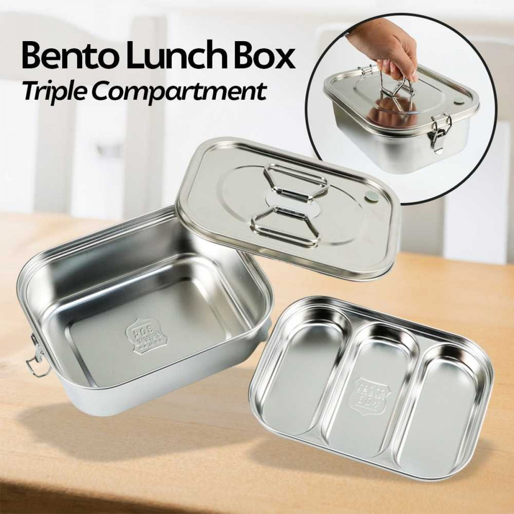 Jual Kotak Makan Bekal Bento Lunch Box Lock n Lock Stainless Steel 304 ...