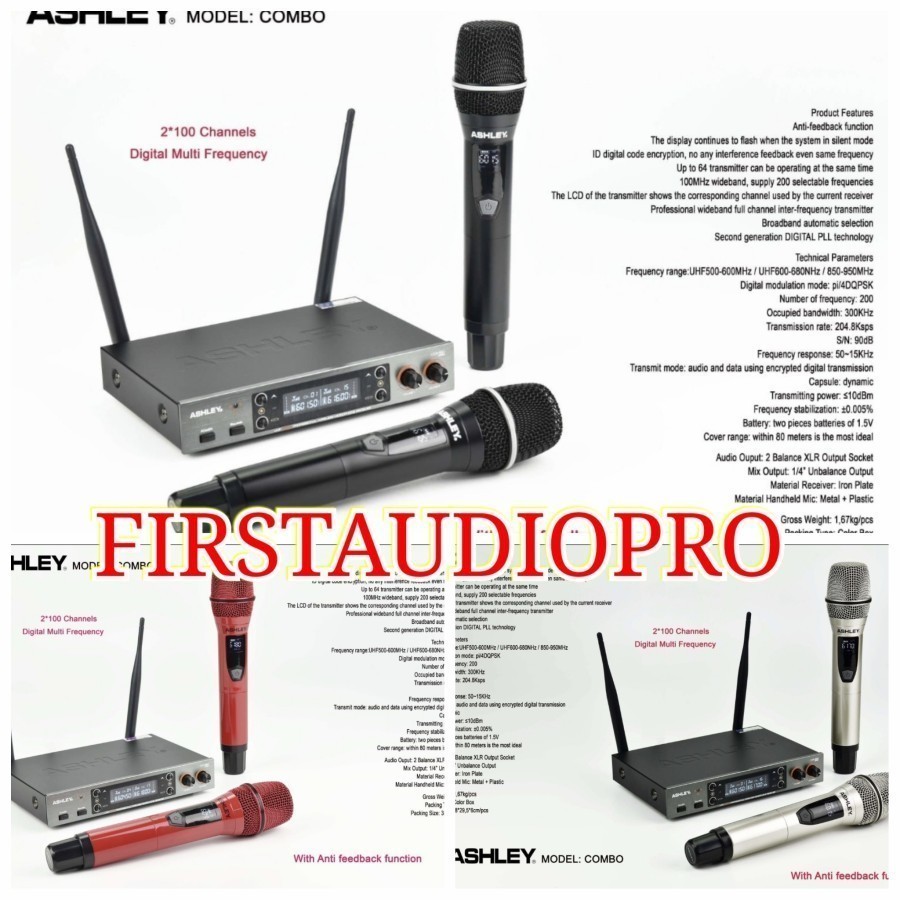 Jual best promo Mic wireless ashley COMBO ORIGINAL [ COD ] | Shopee ...