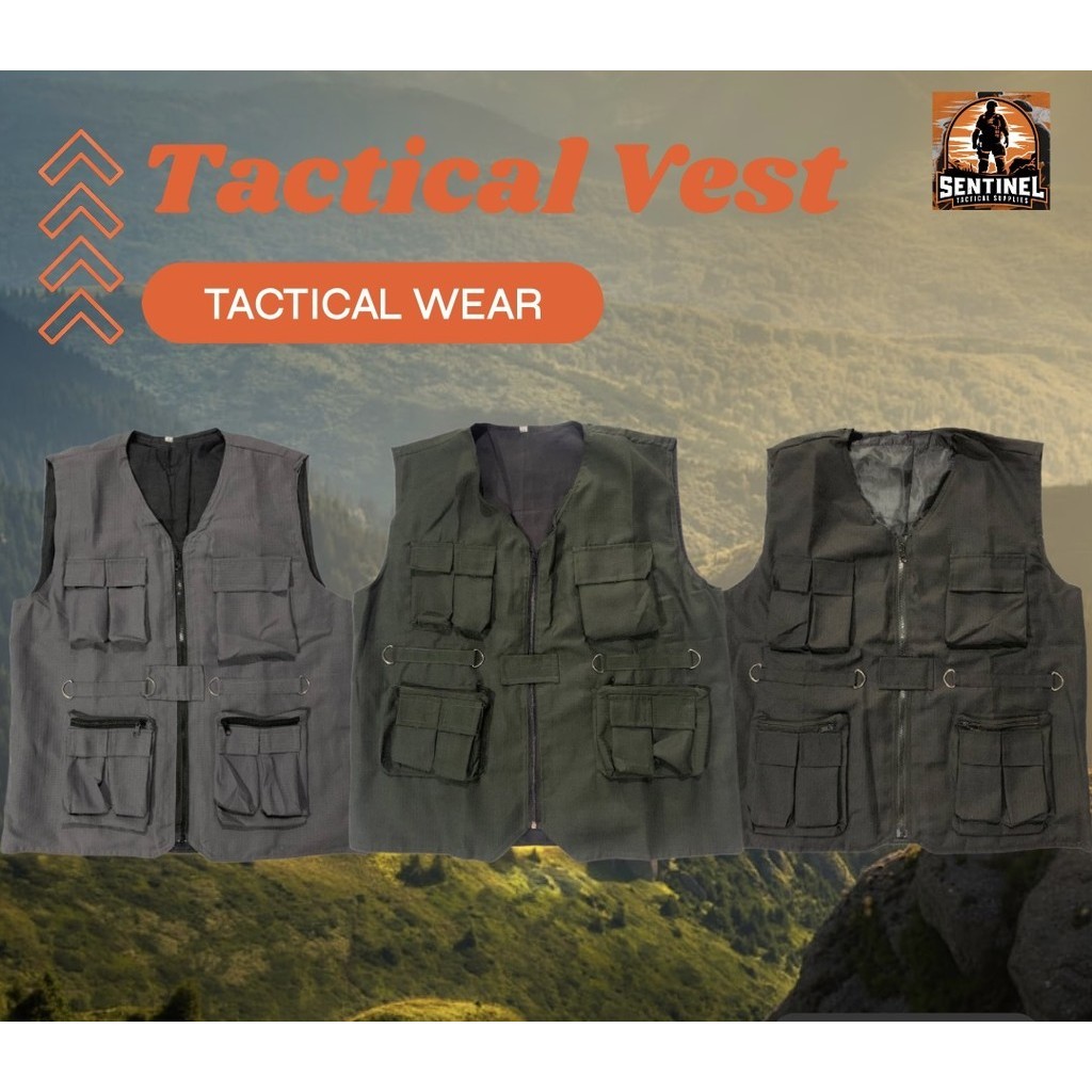 Jual ROMPI TACTICAL OUTDOOR MULTIFUNGSI ROMPI CARGO BANYAK SAKU / VEST ...