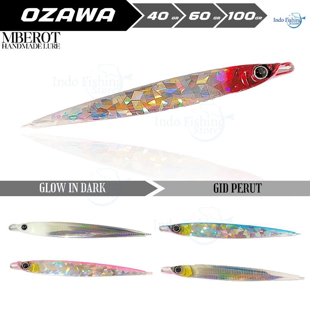 Jual [ OZAWA ] Umpan Mancing Laut MBEROT Metal Jig OEM Glow In Dark ...
