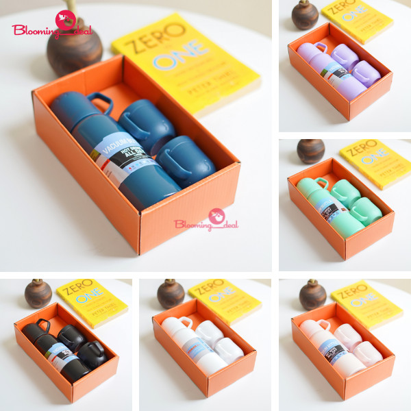 Jual Termos Vacuum Flask Gift Set Hampers 500ml / Termos Cangkir Set ...