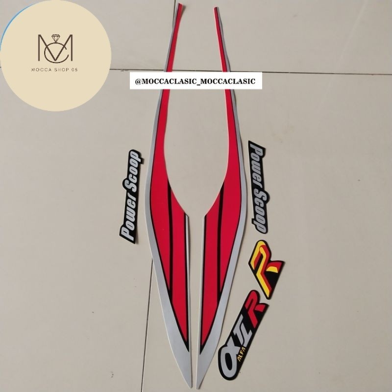 Jual Striping stiker polet motor Yamaha v100/Alfa Alfa 100 power scoop ...
