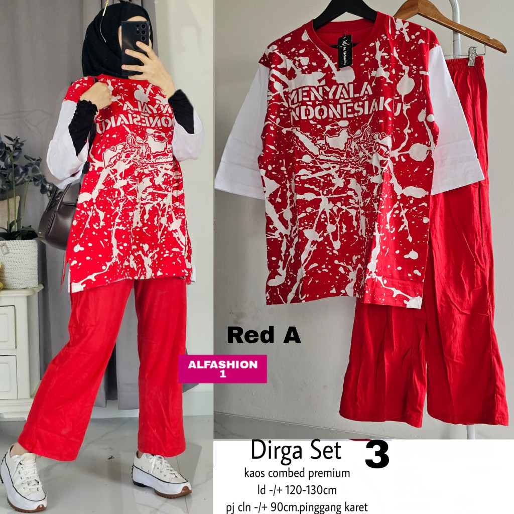 Jual DIRGA SET 3 by AL FASHION 0308 | Shopee Indonesia