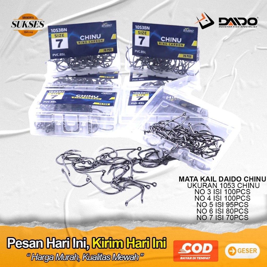 Jual Mata Kail DAIDO Chinu Ring 1053 Box ISI 100 | Shopee Indonesia