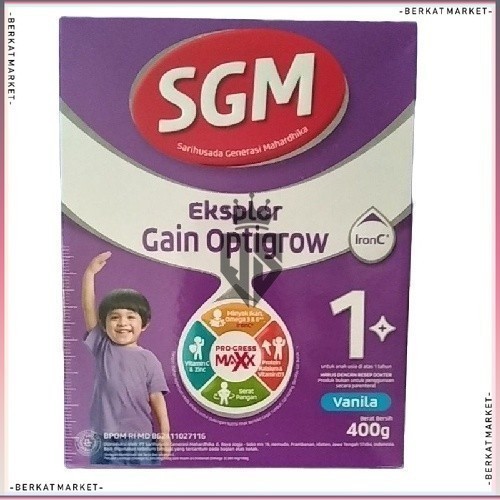 Jual SGM EKSPLOR GAIN OPTIGROW 1+ VANILA 400 GR | Shopee Indonesia