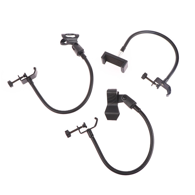 Jual Flexible Gooseneck Microphone Stand With Desk Clamp For Radio ...