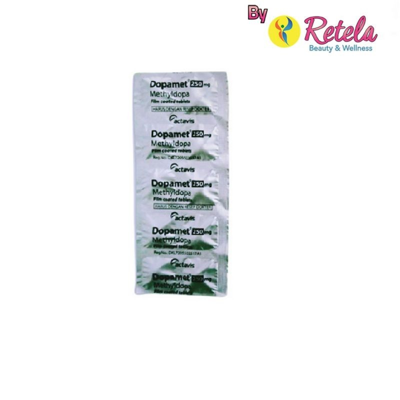 Jual DOPAMET 250MG 1 STRIP 10 TABLET | Shopee Indonesia