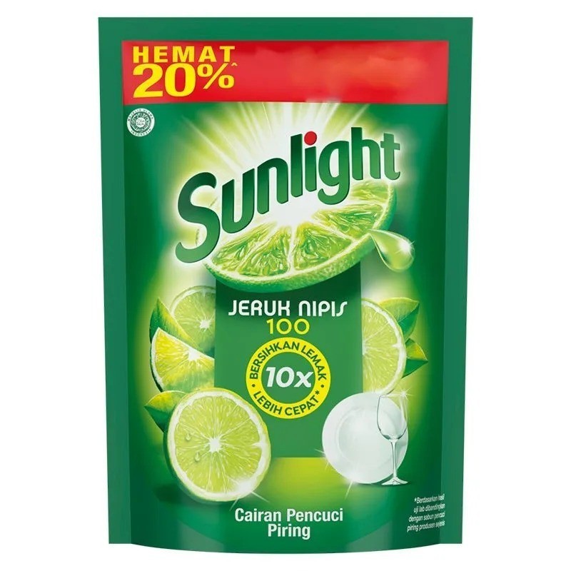 Jual SUNLIGHT CAIRAN PENCUCI PIRING JERUK NIPIS 420 ML | Shopee Indonesia