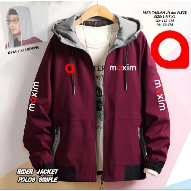 Jual JAKET BOMBER MAXIM / JAKET MAXIM PRIORITAS / JAKET BOMBER HOODIE ...