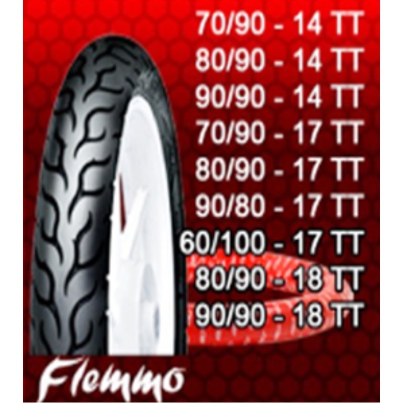 Jual Ban Luar FDR type Flemmo 80/90-14 matic tube type | Shopee Indonesia