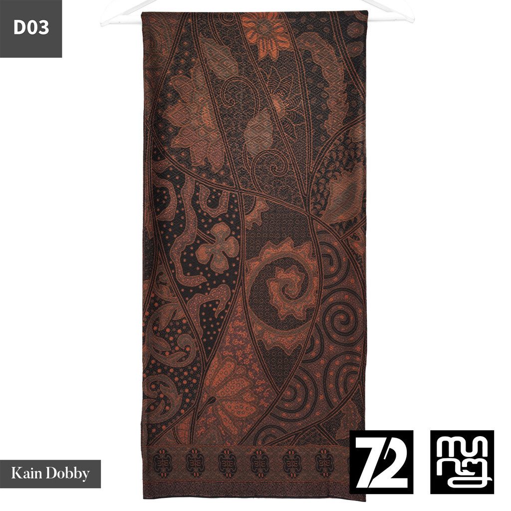 Jual KAIN BATIK PREMIUM Bahan Dobby Motif Kembang Bali Warna Hitam ...