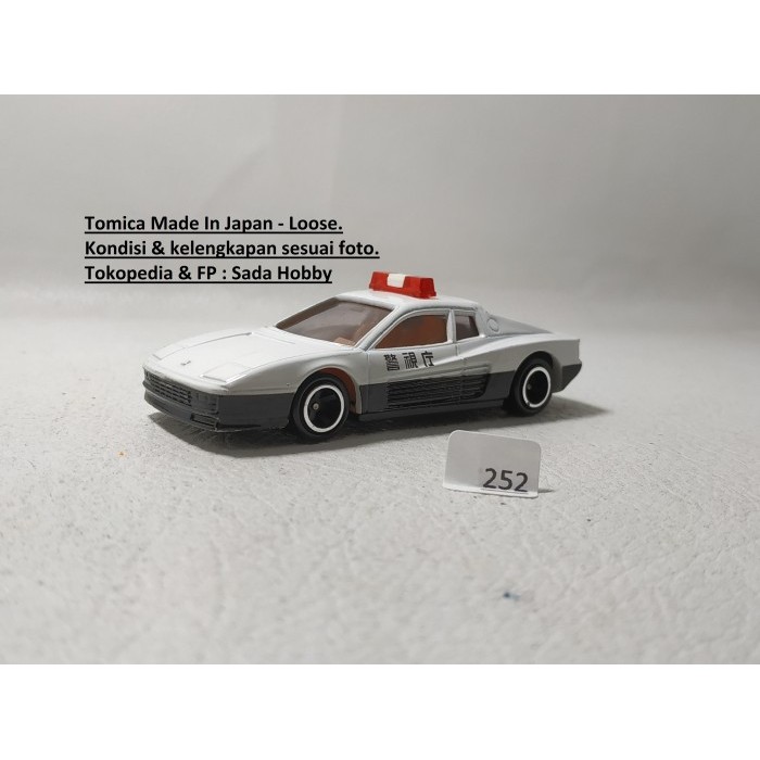 Jual KH27 Rare Special Tomica Doki Ferrari Testarossa Police Car Japan ...