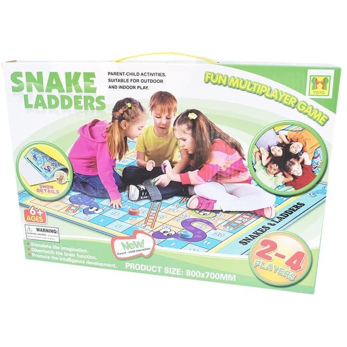Jual Karpet Bermain Ular Tangga SNAKE AND LADDER MAT | Shopee Indonesia