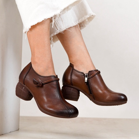 Jual Pollux Wbb 9801 - Sepatu Semi Boot Wanita Berbahan Kulit Dengan ...