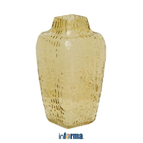 Jual Informa Vas Kaca 30 cm Vio - Kuning Vase Wadah Tempat Bunga Home ...