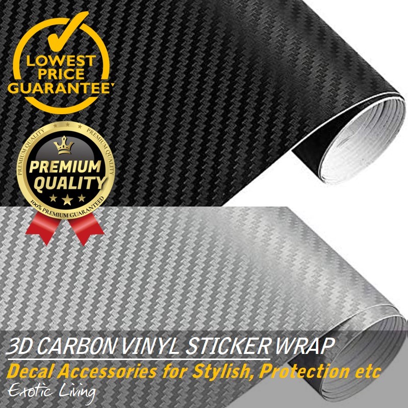 Jual ExoticLiving 3D CARBON FIBER VINYL Stiker Vinyl Carbon Fiber Mobil ...