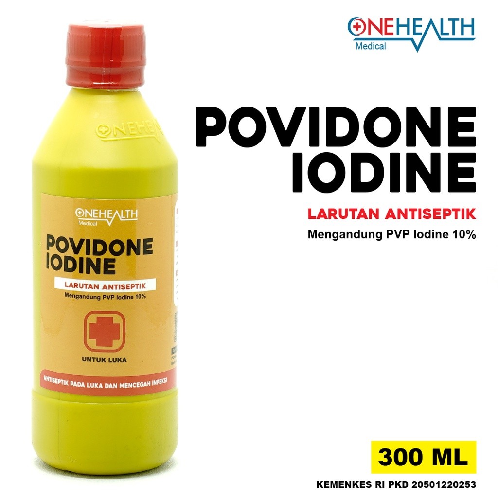 Jual Onehealth Povidone Iodine 300 ml antisepti/obat luka merah ...
