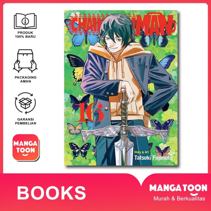 Jual Chainsaw Man, Vol. 16 by Tatsuki Fujimoto - MangaToon | Shopee Indonesia
