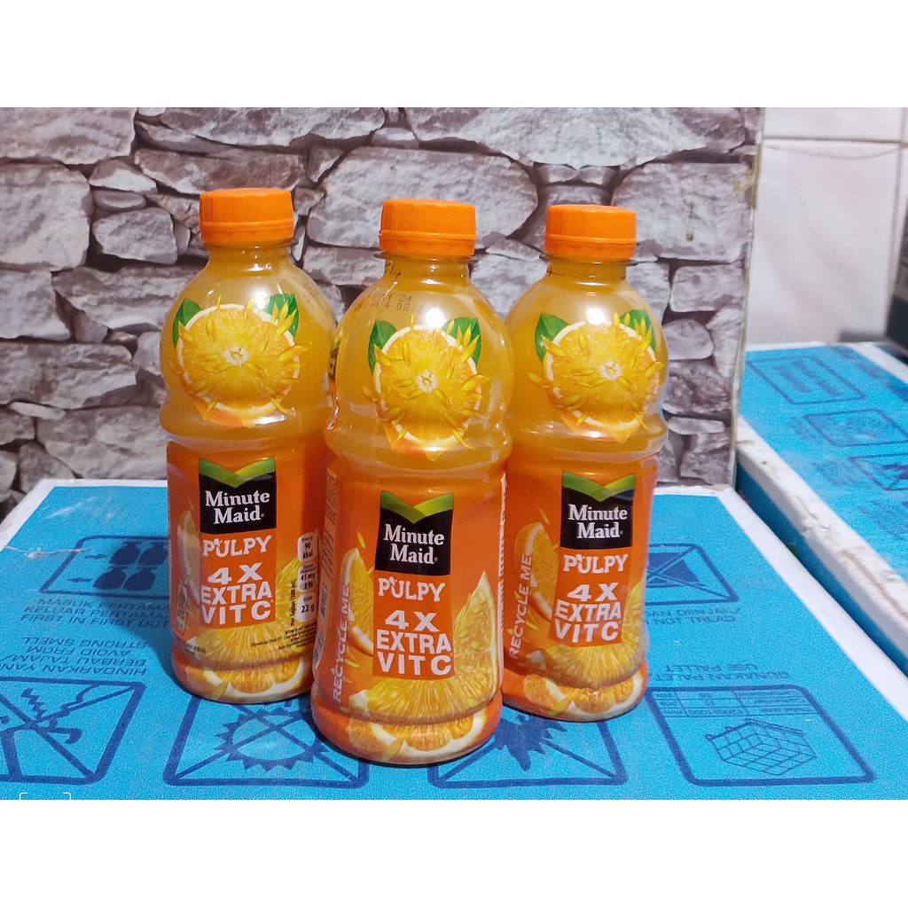 Jual Minute Maid Pulpy Orange PCS | Shopee Indonesia