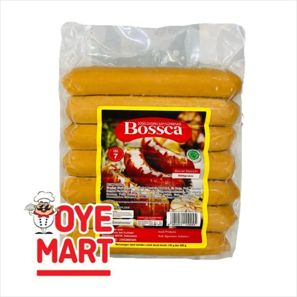 Jual BOSSCA SOSIS SAPI 500GR ISI 6+1 / SOSIS BAKAR SAPI | Shopee Indonesia