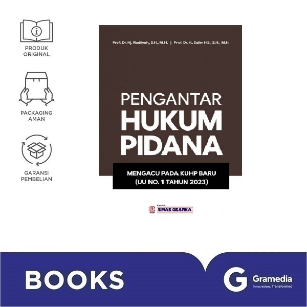 Jual Pengantar Hukum Pidana: Mengacu Pada Kuhp Baru (Uu No. 1 Tahun 2023) | Shopee Indonesia