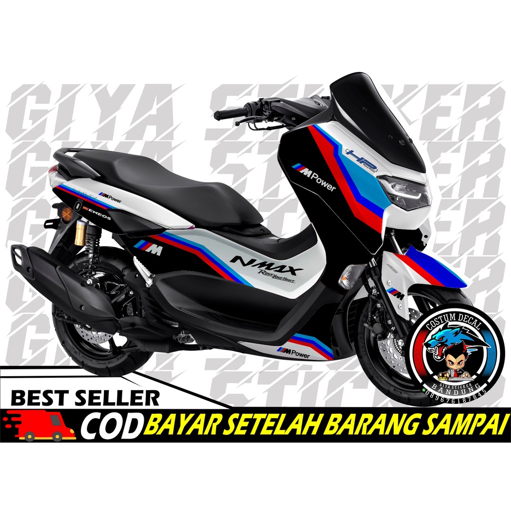 Jual Stiker Decal Sticker Yamaha Nmax 155 New Fullbody BMW stiker nmax ...