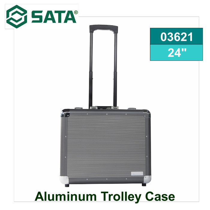 Jual SATA 03621 Tas Koper Perkakas (Kosong) Aluminum Trolley Case 24 ...