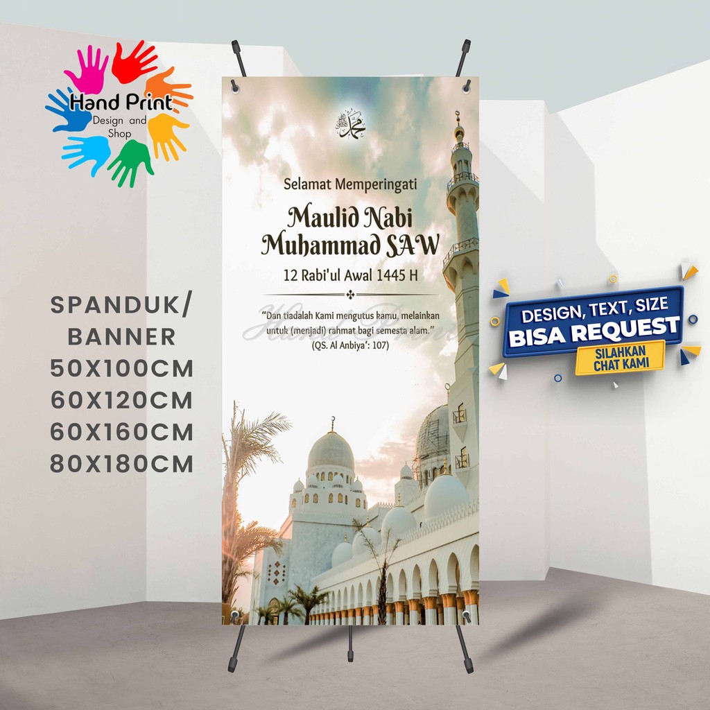 Jual Cetak Spanduk Banner Maulid`Nabi Tema Mekkah Madinah MMT Spanduk ...