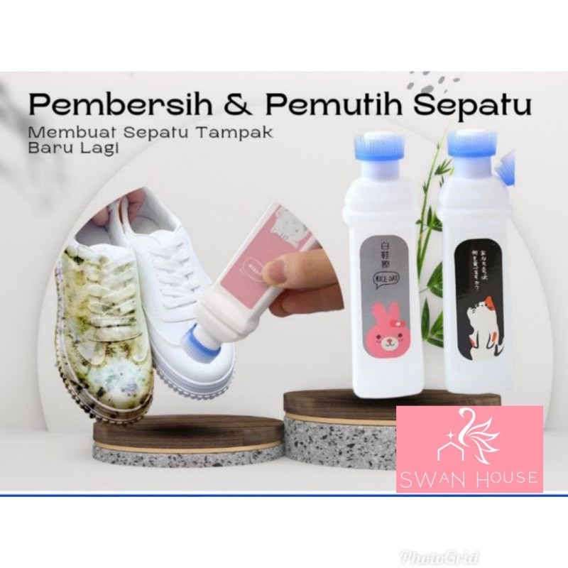 Jual Semir Sepatu Putih Cairan Pembersih Sepatu Warna Putih / Pembersih ...