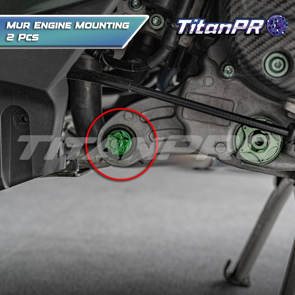 Jual PAKET BAUT TITANIUM GR5 MUR ENGINE MOUNTING VARIO | Shopee Indonesia
