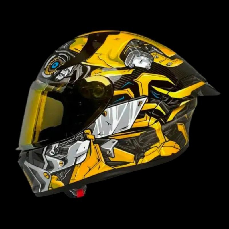 Jual Helm SKJ FALCON Full Face Bumblebee Gundam Viral Murah | Shopee ...