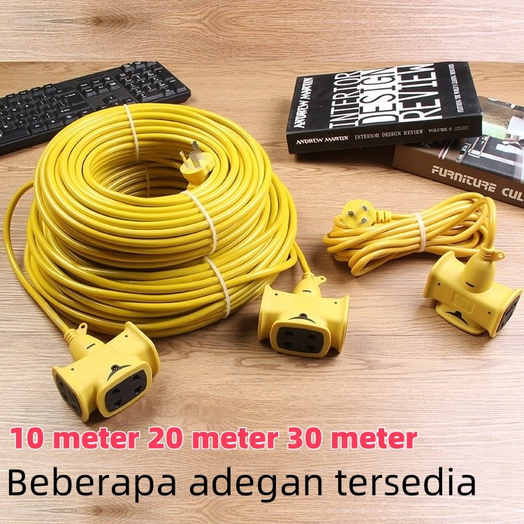 Jual Kabel Ekstensi Extension Cord 30 Meter 20 Meter 10 Meter Original ...