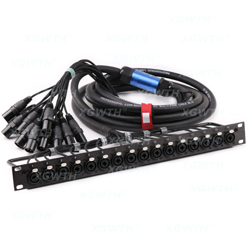 Jual Rack Patch Panel 16 Way 3 Pole XLR Female Chassis Connnector 1U ...