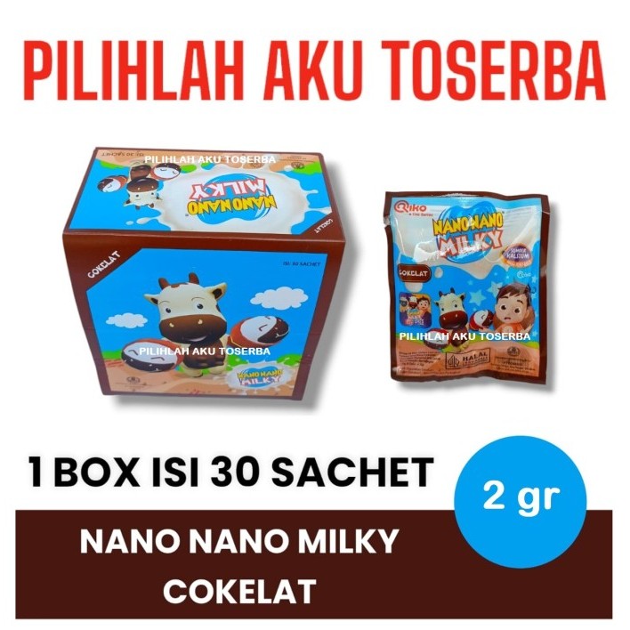 Jual Permen NANO NANO MILKY Rasa COKELAT - ( HARGA 1 BOX ) | Shopee ...