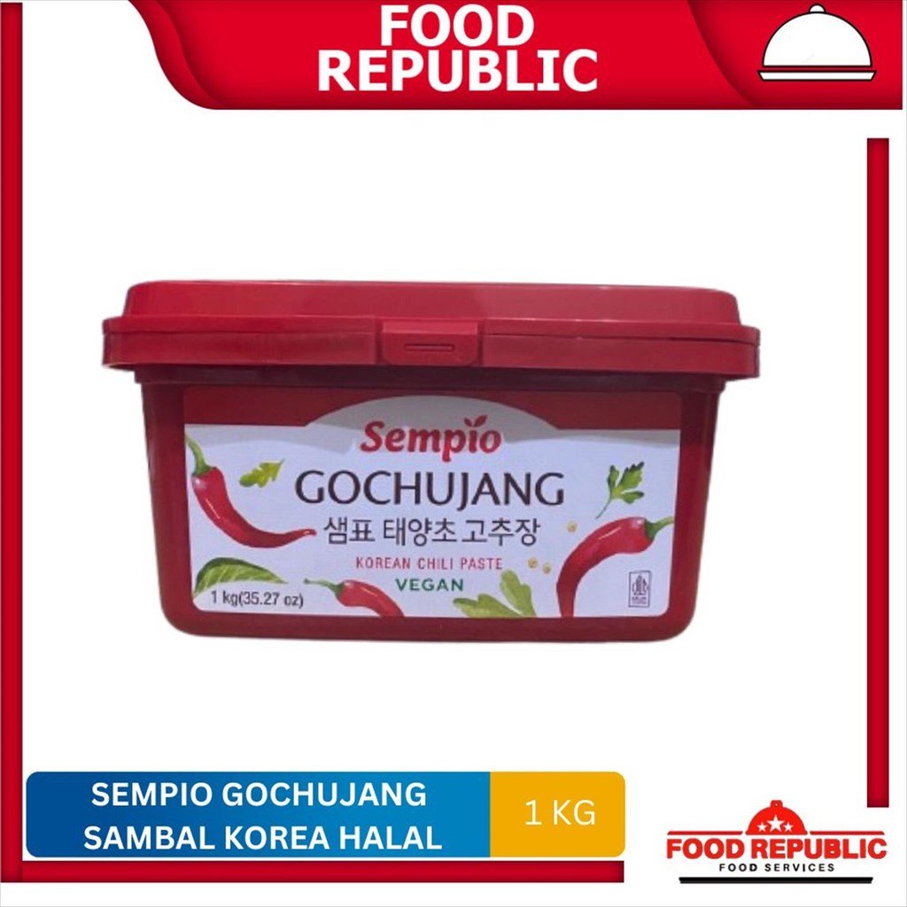 Jual Sempio Gochujang Halal 1 Kg Sambal Gochujang Pasta Korea Saus Saos ...