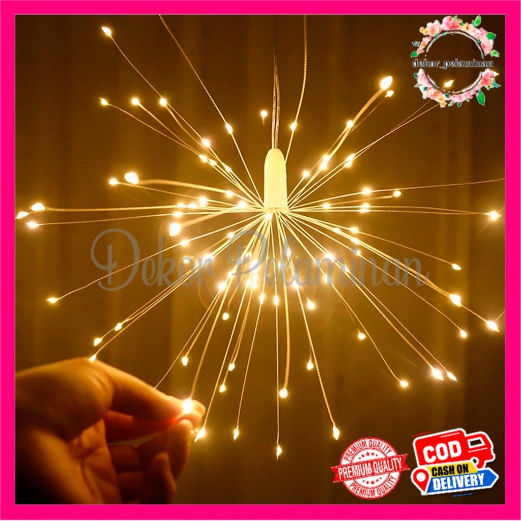 Jual (VENUS) Lampu Fireworks Kembang Api 1 Set isi 10 Gantung Model ...