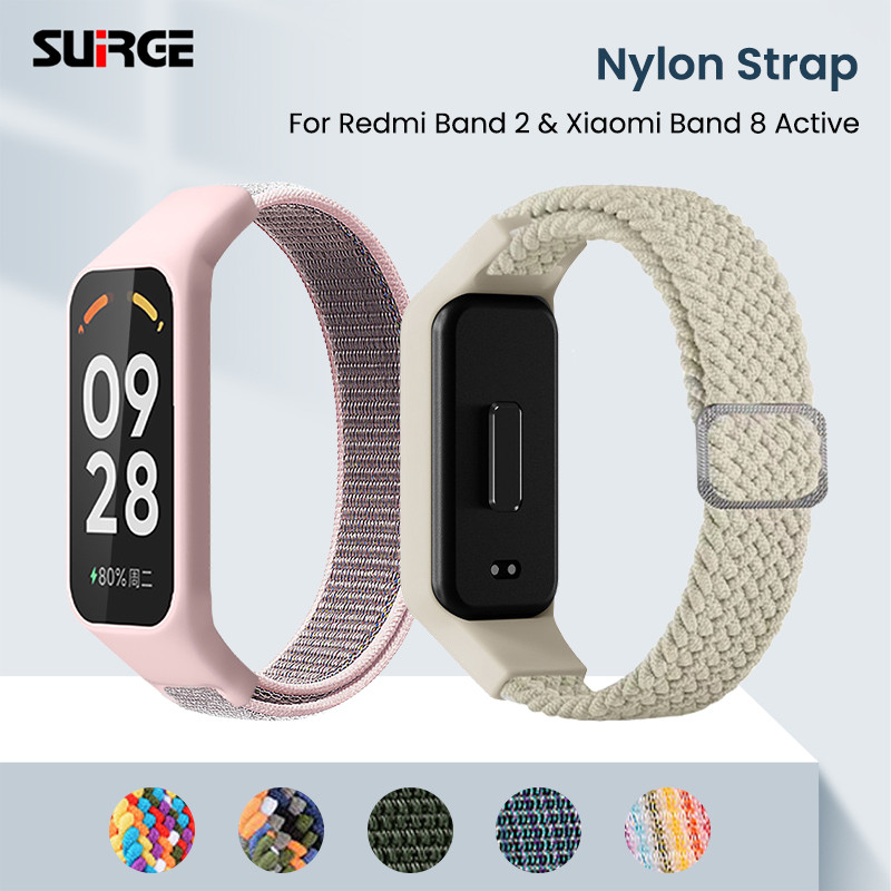 Jual SUIRGE Nylon Strap for Redmi Band 2 Xiaomi Smart Band 8 Active ...
