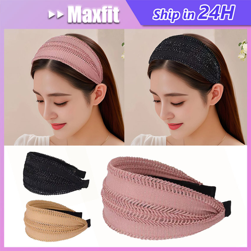 Jual Fashion Wide Lace Premium Korean Headband / Bando Korea Lebar ...