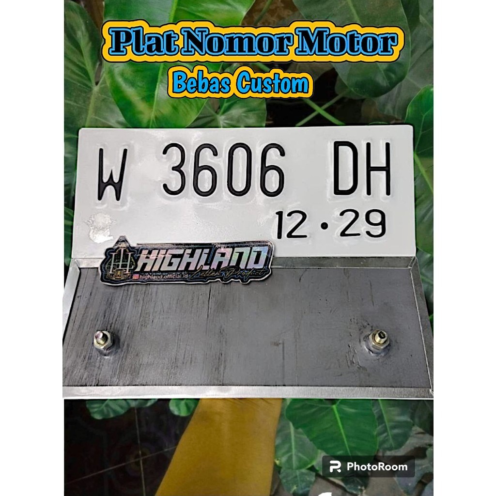 Jual Buat Custom Plat Motor Baut Tanam Bebas Custom | Shopee Indonesia