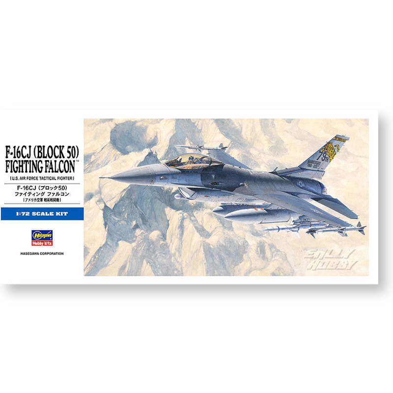 Jual Hasegawa 00448 Assembly Model 1/72 F-16CJ Block 50 Fighting Falcon US Air Force Tactical ...