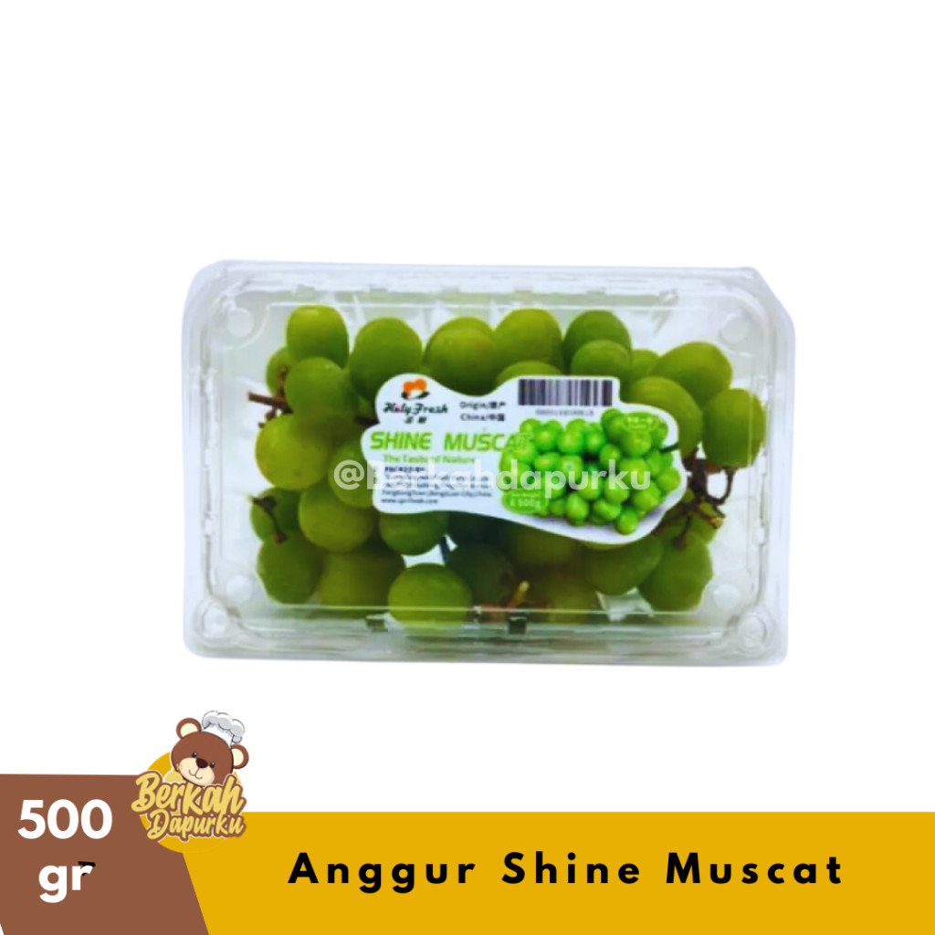 Jual Anggur Shine Muscat Pack 500g Buah Manis Termurah | Shopee Indonesia