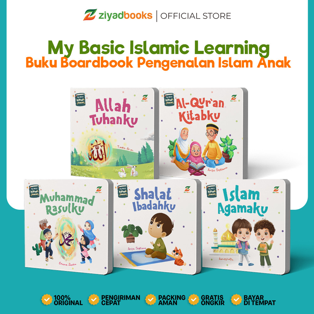 Jual (Isi 5 Buku) Ziyadbooks - Buku Boardbook Pengenalan Islam Anak ...